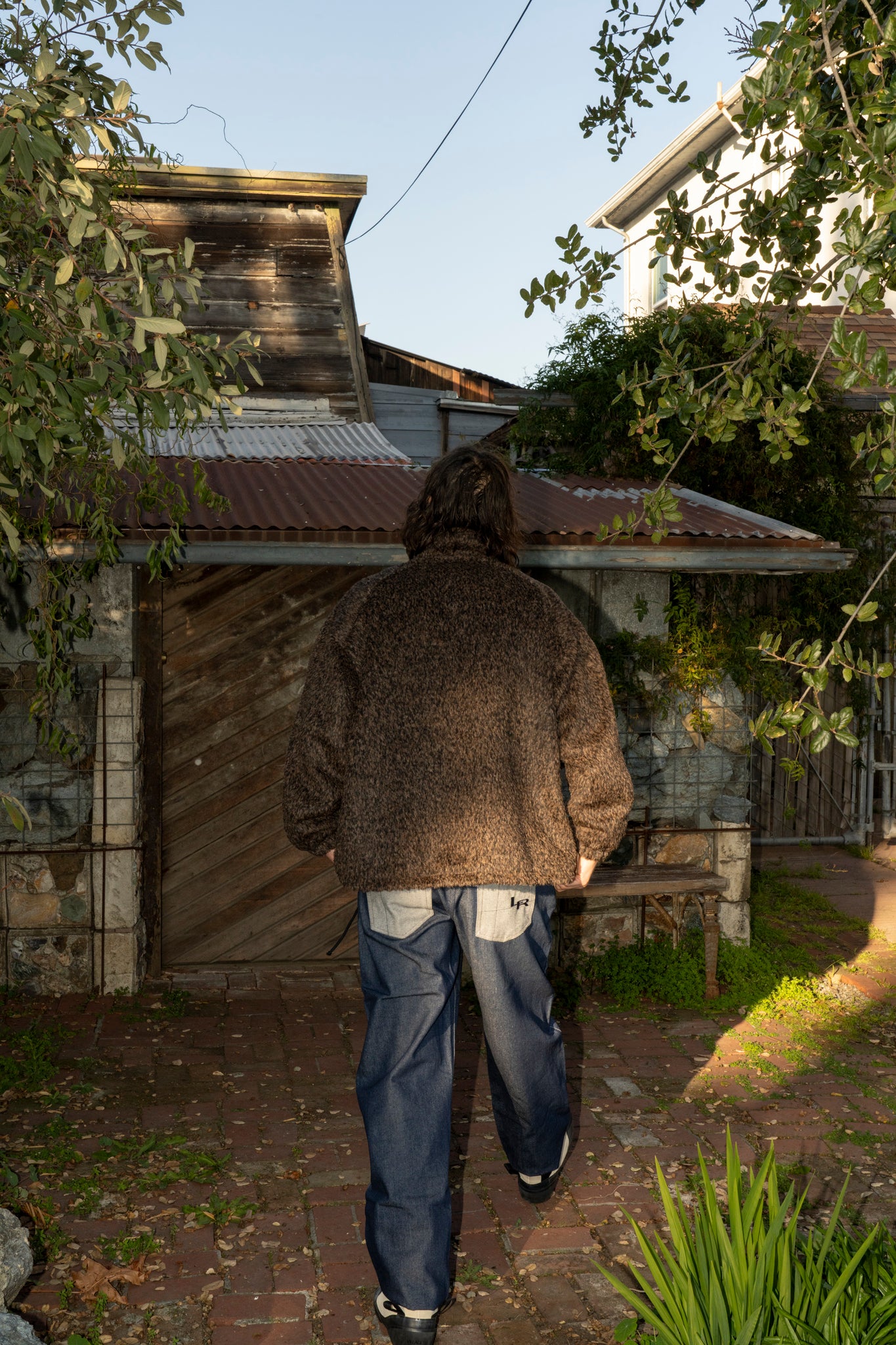 ARCHIE - FUNNEL ZIP JACKET IN BROWN/BLACK – understory-shop